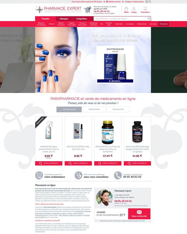 Création site de pharmacie en ligne - Agence web Alteo Dijon